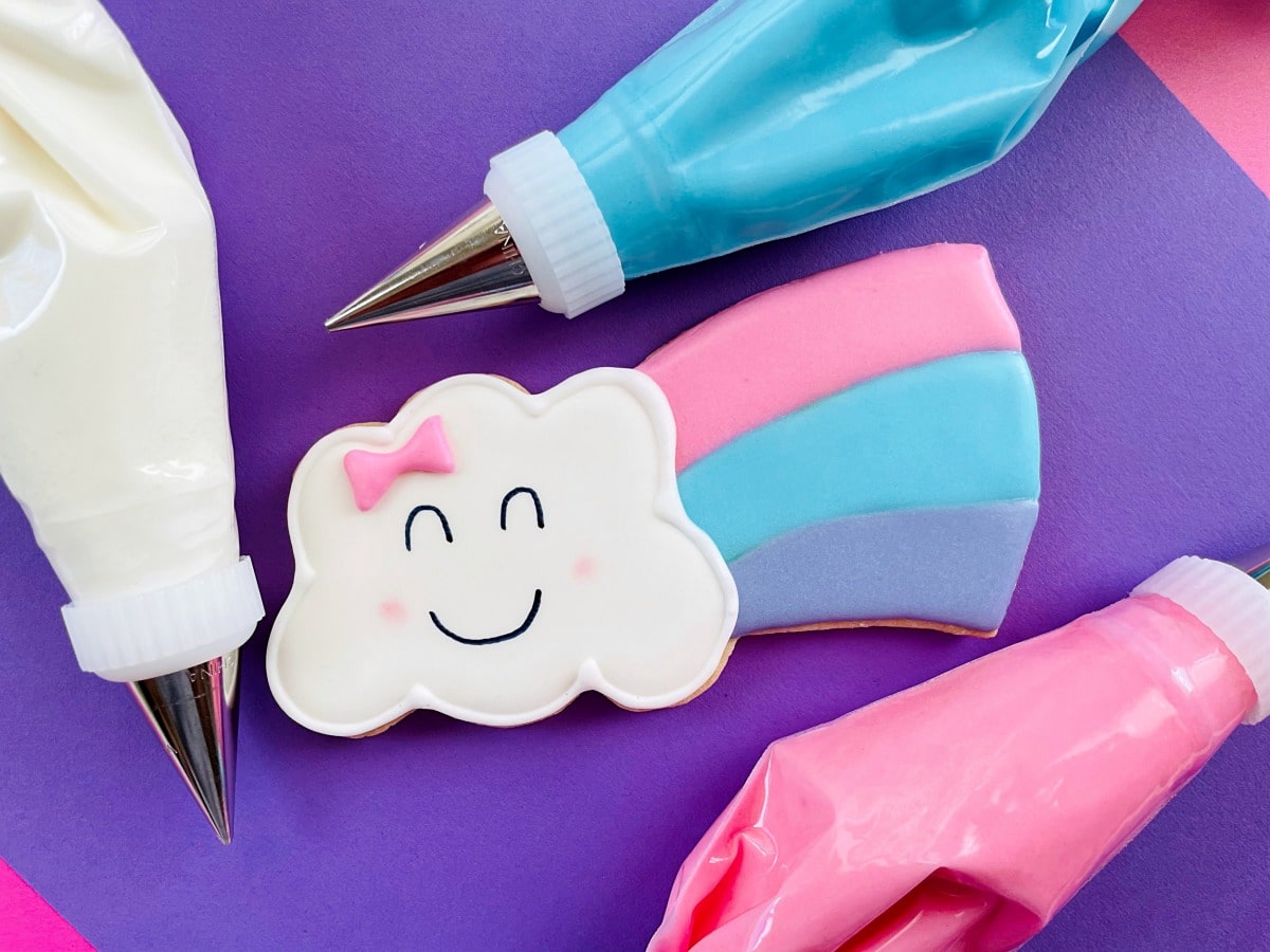 Cloud Cookie + Cookie Template & Decorating Guide - Windy City Baker